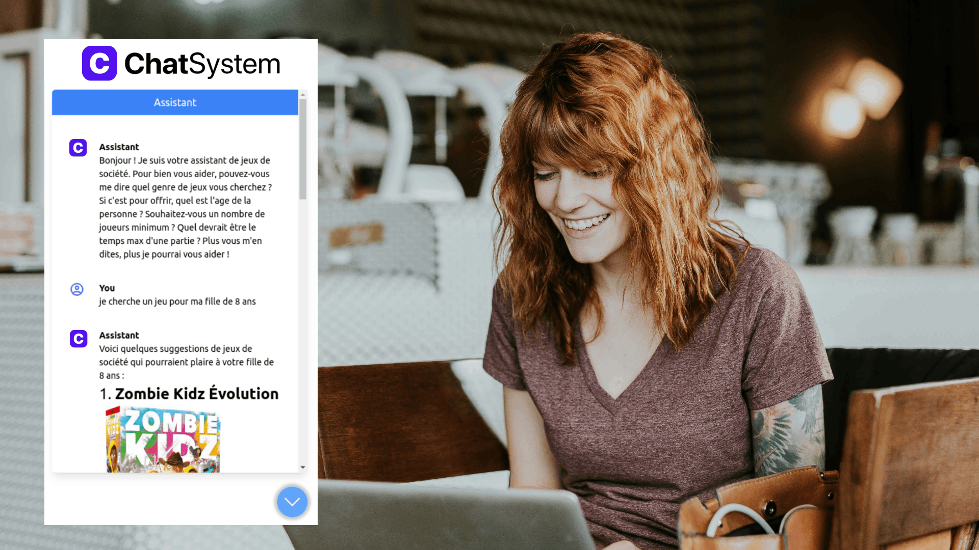 Chatsystem - The smart virtual salesperson who knows your stock by heart